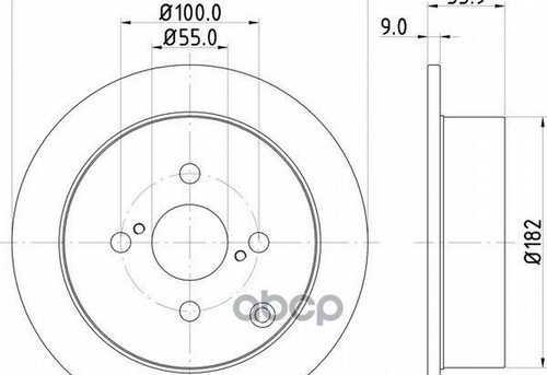 Диск тормозной зад ND1003K nisshinbo