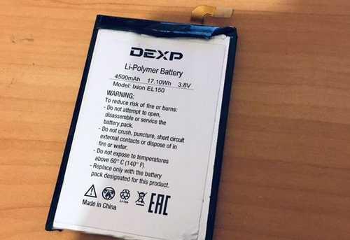 Аккумулятор для телефона dexp el 150