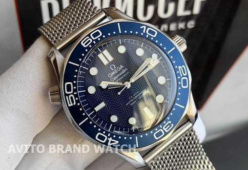 Часы Omega seamaster 007 Bond синий циферблат new