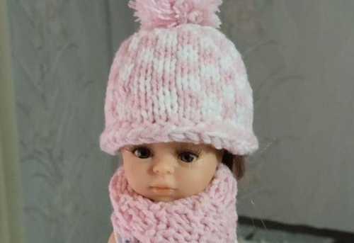Комплект шапка и шарф для куклы Paola Reina 21 см