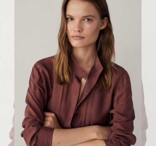 Massimo dutti блузка новая 46 шелк 100%