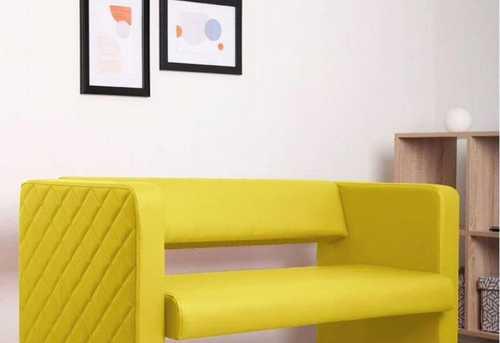 Диван для Кухни / Компактный диван желтый