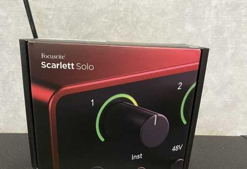 Аудиокарта Focusrite Scarlett Solo 4th Gen