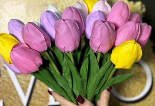 Мыльные Тюльпаны,букет мыльных цветов