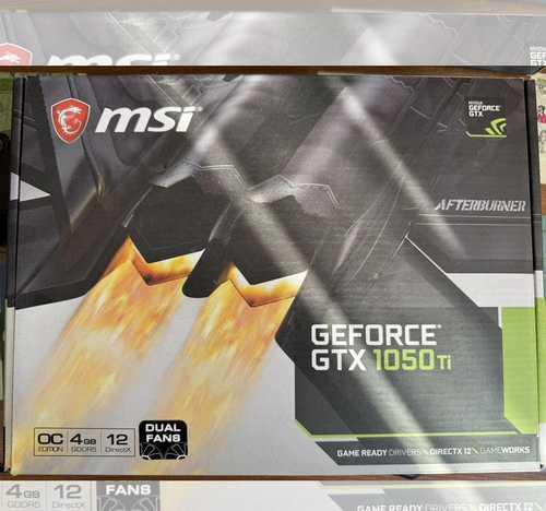 Видеокарта GTX 1050 ti 4 gb msi