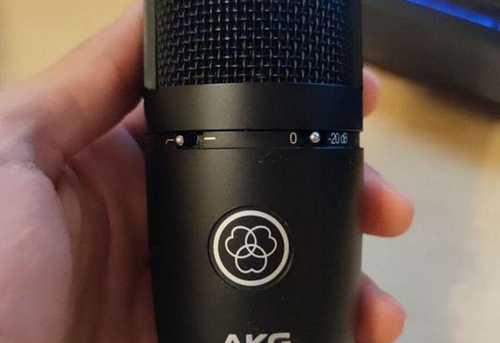 Студийный микрофон AKG p120 + кронштейн, провод