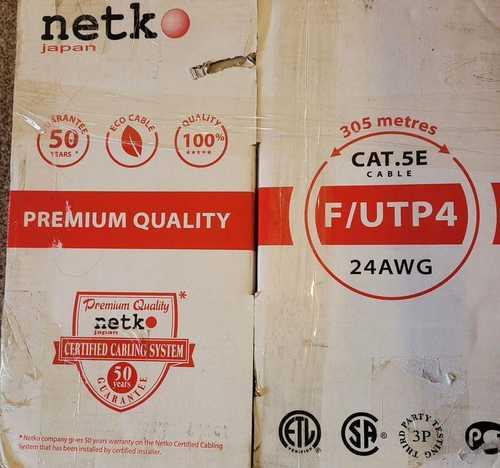 Кабель витая пара Netko UTP cat.5e 305м