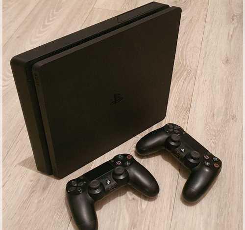 Sony playstation 4 ps4 slim 1tb   2 геймпада