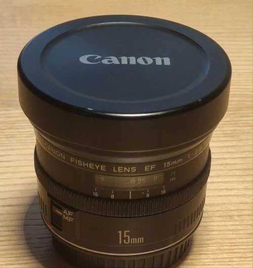 Canon fisheye 15mm. Объектив