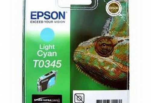Картридж Epson T0345 Light Cyan светло-голубой