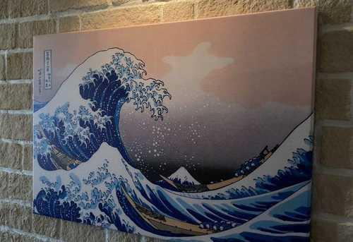 Картина Большая волна в Канагаве (90 на 60)