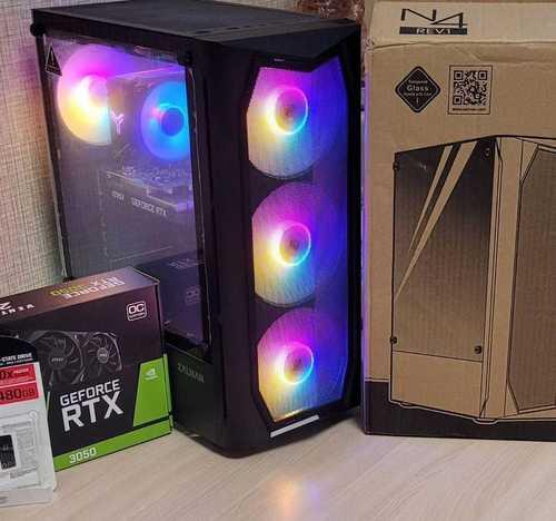 Игровой Пк, 6 ядер, RTX 3050, 16GB, SSD, HHD