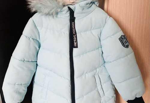 Куртка-пальто для девочки демисезонная р.110