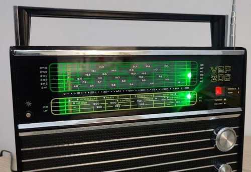 Радиоприемник вэф 206+ фм+ Bluetooth+подсветка+