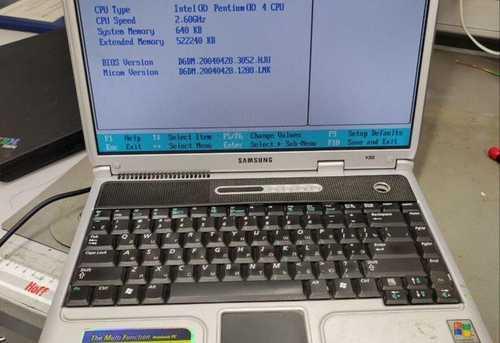 Два ноутбука (Samsung V30, IBM T42)