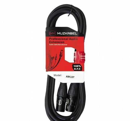 Микрофонный кабель muzkabel AMC076 - 6 метров, XLR