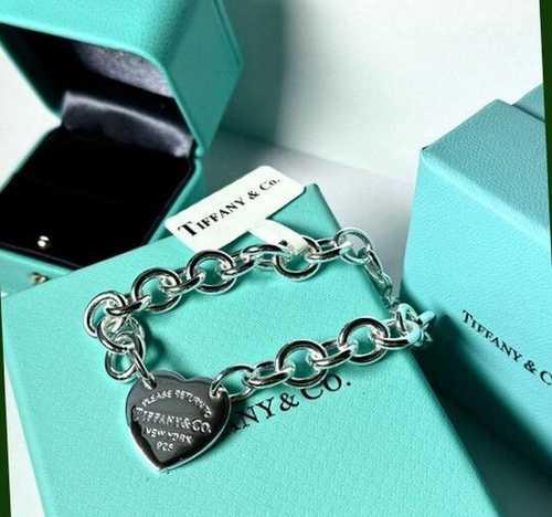 Браслет Tiffany heart на цепи