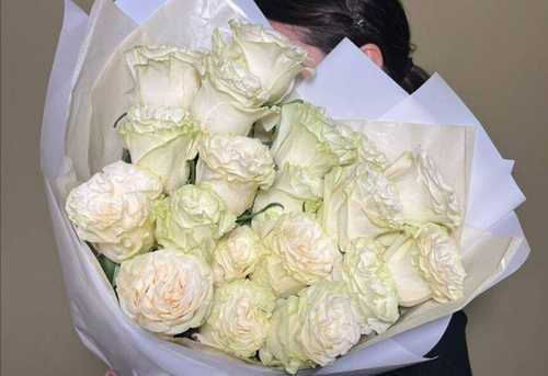 Белые розы / букет белых роз / мондиаль