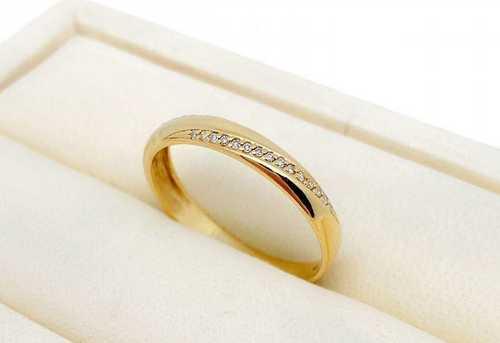 Золотое кольцо с бриллиантами 585пр. размер: 19,6