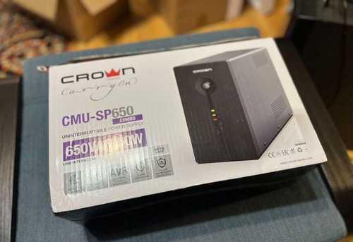 Ибп 650 ва Crown Micro CMU-SP650 euro