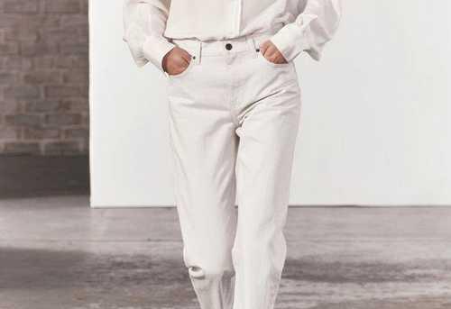 New Льняные джинсы Zara коллекция 2024, 36, Spain