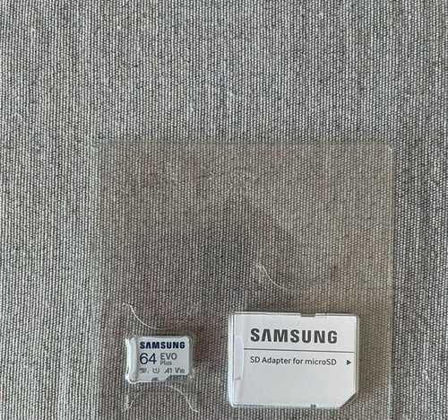 Карта памяти micro sd 64 samsung