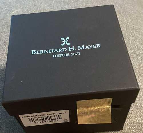Швейцарские часы мужские Bernhard H.Mayer