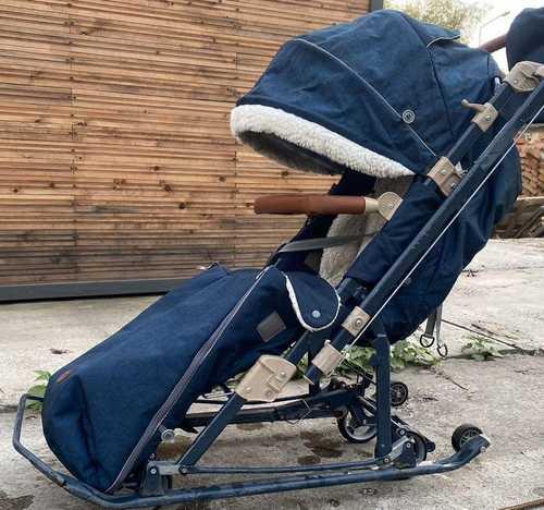 Сани детские на колесах Nika Kids