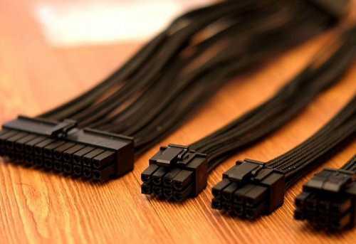 Комплект кабелей для блока питания черный