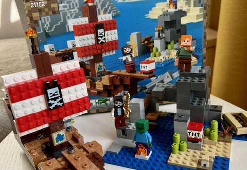 Lego minecraft 21152 на пиратском корабле