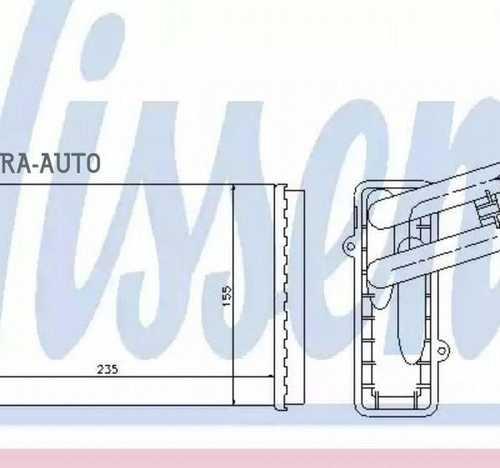 Nissens 70224 Радиатор отопителя 234x152