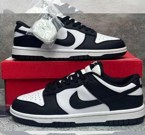 Кроссовки Nike Sb Dunk low черно белые 37-45