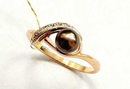 Золотое кольцо с жемчугом (иш)