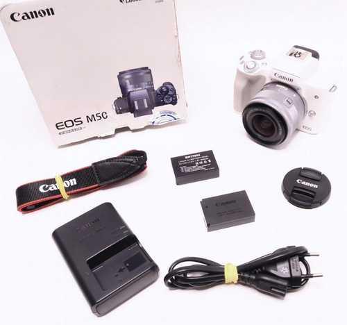 Фотоаппарат Canon EOS M50 kit   доп батарея