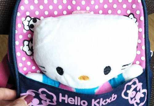 Детский рюкзак+игрушка Hello Kitty