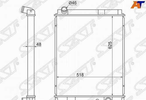 Радиатор охлаждения Митсубиси Кантер 4M50 03