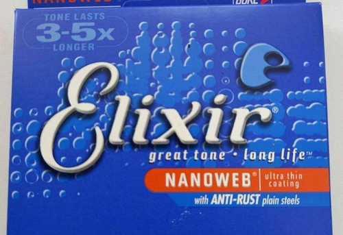 Струны Elixir nanoweb 12-68 baritone для эл гитары