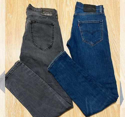 Джинсы мужские levis Lot 512 и Lee w29L32