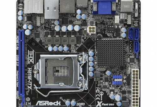 Mini-ITX плата socket LGA 1155 ASRock H61M-ITX
