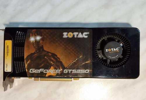 Видеокарта zotac GTS250