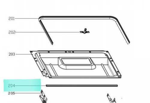 Уплотнитель нижний Krona, Fornelli, Flavia