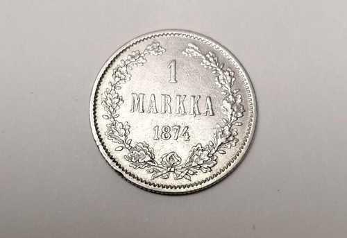 1 марка 1874 года. Русская Финляндия