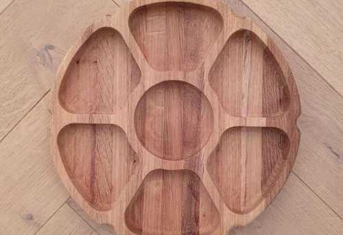 Деревянная тарелка ручной работы