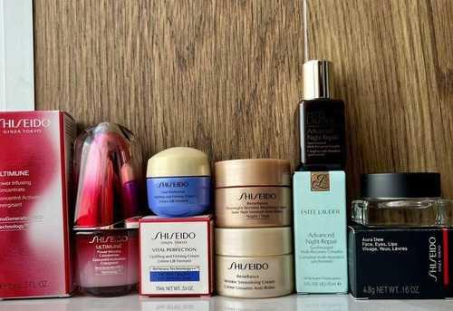 Shiseido кремы, сыворотки, декоративная косметика