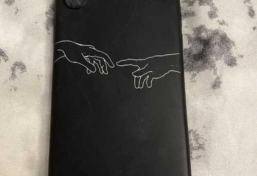 Чехол на iPhone XS,в черном цвете