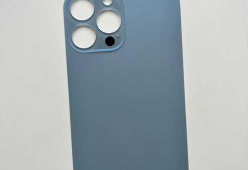Задняя крышка (стекло) iPhone 13 голубое