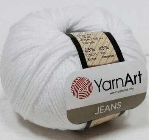 Пряжа для вязания yarnart jeans