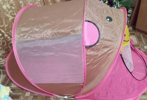 Детская игровая палатка Розовый медведь