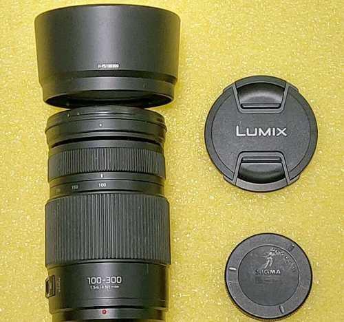 Panasonic 100-300 мм 4.0-5.6, OIS, Micro 4/3, блен