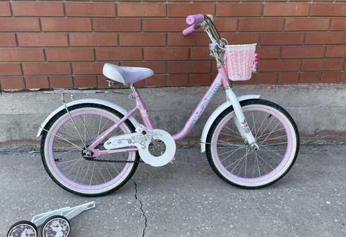 Велосипед для девочки 18 Black aqua princess